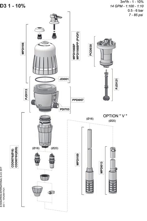 Dosatron Liquid Dispenser D3 1 10 Ht Af Dosatron