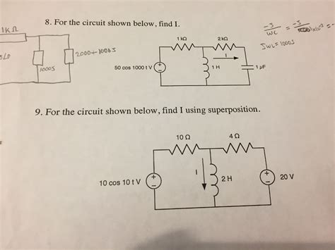 Solved For The Circuit Shown Below Find I For The Circuit