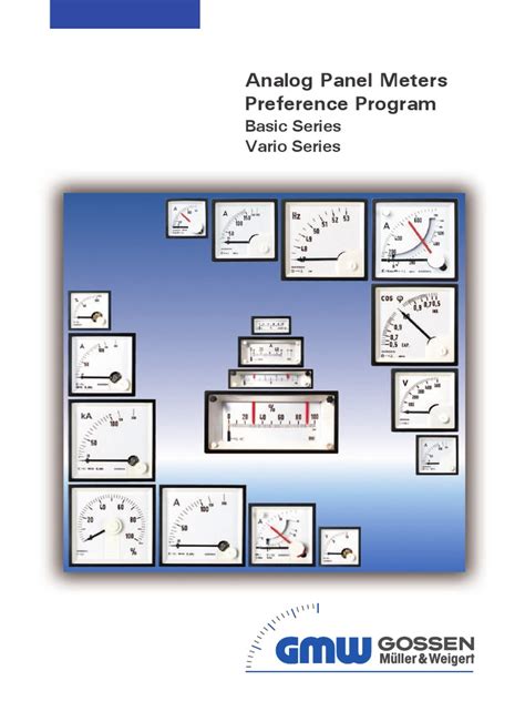 Analog Display Unit Catalog Pdf Alternating Current Electromagnetism