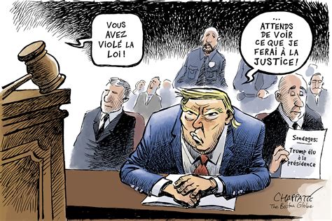 Trump Fait Face Aux Juges Globecartoon Political Cartoons Patrick