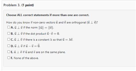 Solved Choose All Correct Statements If More Than One Are
