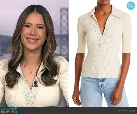 Wornontv Deirdres White Ribbed Top On Nbc News Daily Deirdre Bosa
