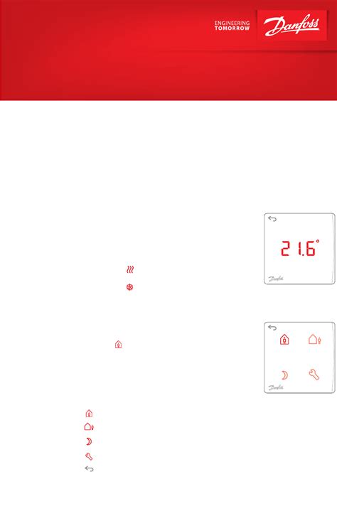 Danfoss Icon 230 V Programmable Room Thermostat Thermostaat Manual 6
