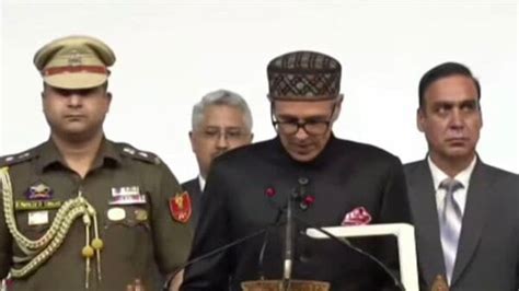Omar Abdullah Oath Taking Ceremony Highlights Omar Takes Oath As Jk Cm