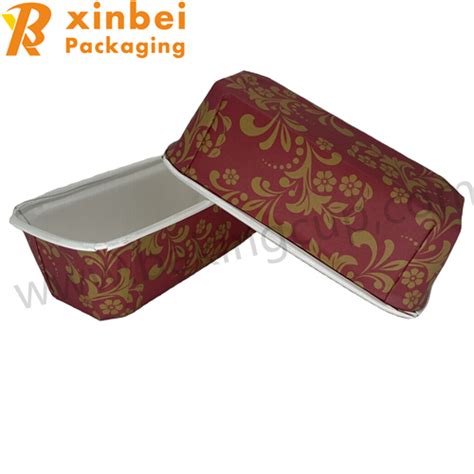 160x55x55mm Plumpy Mold Bakeable Paper Rolled Edge Mould Foshan Xinbei Packaging Products Co Ltd