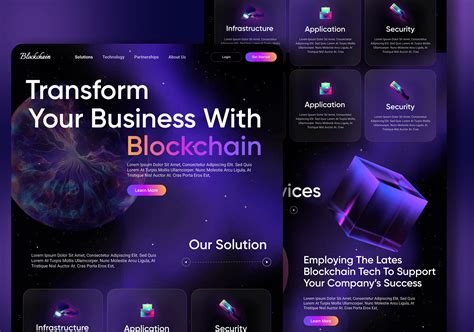 Blockchain Website UI Design Behance