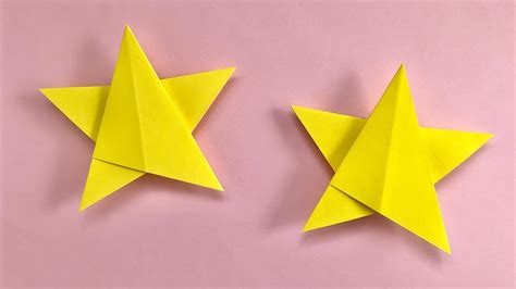 【簡単折り紙】星の折り方 1枚で作れる！ Origami Easy Star 可愛い 七夕 飾り Cute Paper Craft Diy