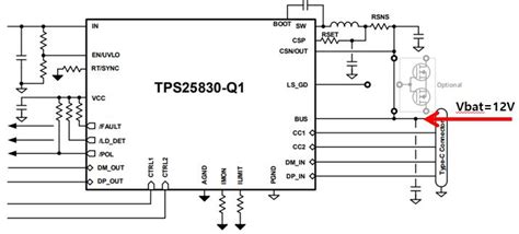 Tps25831 Q1 When Vbus Is Short Circuited To Batt Interface Forum Interface Ti E2e Support