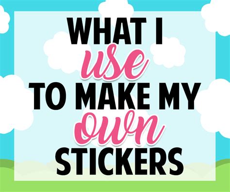 How Can I Make My Own Logo Stickers