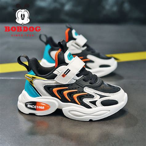 Badu Bg Детски кожени маратонки за момчета с груба подметка и връзки Badu Bg