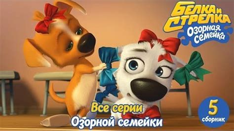 Озорная семейка Белка и Стрелка Все серии подряд сборник 5