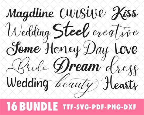 Wedding Font Svg Cursive Font Svg Calligraphy Font Svg Cursive Etsy Images