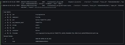 Parsed Fields Traceid Not Found In Explorer · Issue 2638 · Grafana