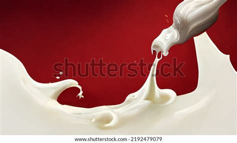액체 스플래시 또는 밀크 스플래시 3d 스톡 일러스트 2192479079 Shutterstock