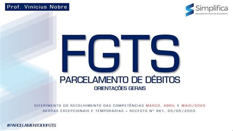 Parcelamento Do Fgts PrÁtico Youtube