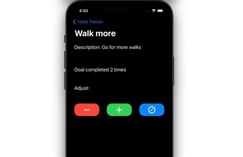 Ios App That Allows Users To Track Their Habits And How Many Times They