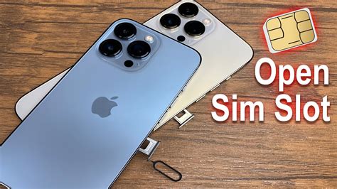 How To Remove Sim Card From Iphone 13 Pro Max How To Open Iphone Sim
