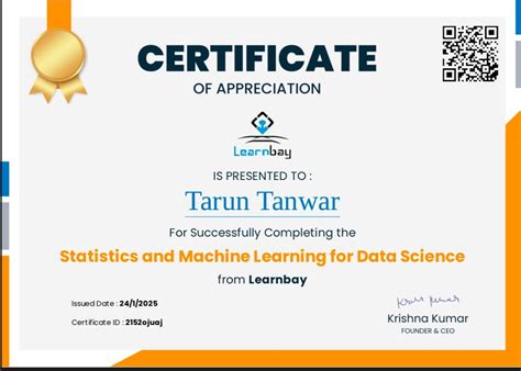 Tarun Tanwar On Linkedin Datascience Machinelearning Statistics Ai
