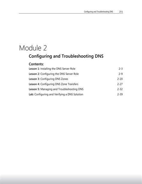 Configuring And Troubleshooting Dns