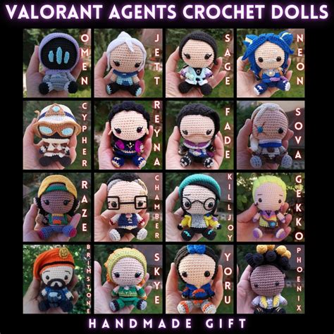 Valorant Plush Valorant Figure Valorant Buddy Valorant Crochet Doll