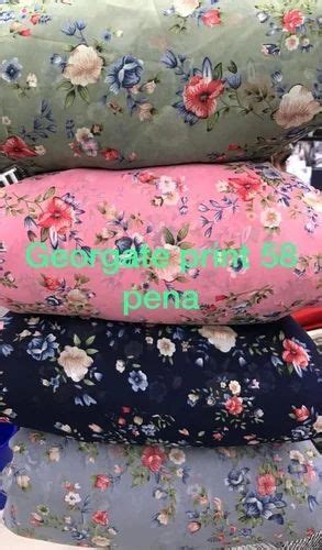 Printed Georgette Fabric For Clothing At Rs 43 Meter In Surat ID