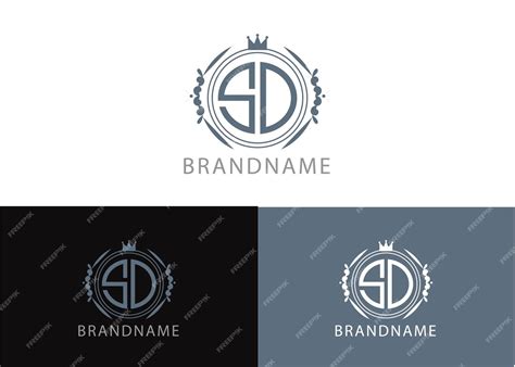 Premium Vector Modern Monogram Initial Letter Sd Logo Design Template