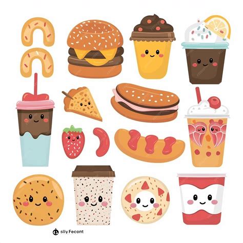 스 음식 터 일러스트레이션 만화 디자인 고립 된 배경 식사 그래픽 로고 아이콘 프리미엄 Ai 생성 벡터