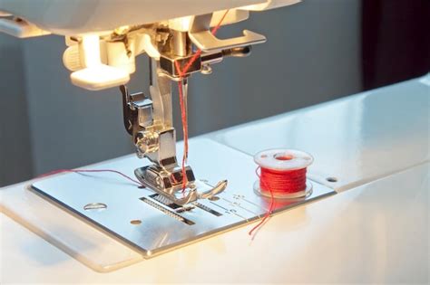 Premium Photo Modern Sewing Machine Worknig Parts