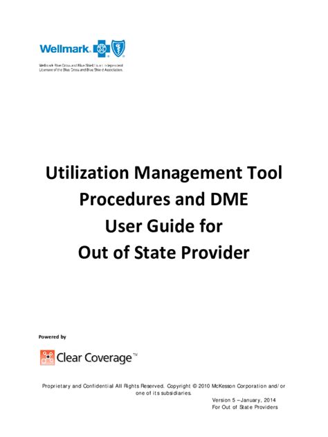 Fillable Online Utilization Management Tool Procedures And Dme User