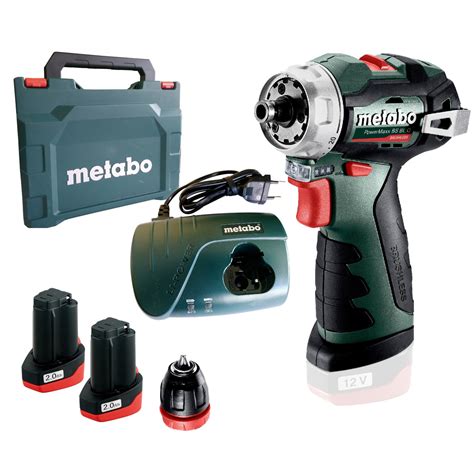 Аккумуляторный бесщеточный шуруповерт Metabo PowerMaxx BS BL Q : 38 Нм ...