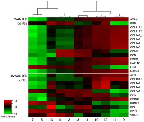 Heatmap Of Top Ranking Conditions Heatmap Of Wanted And Unwanted Genes