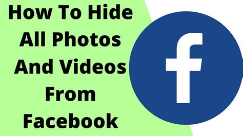 How To Hide All Post Photos On Facebook Facebook Only Me Setting