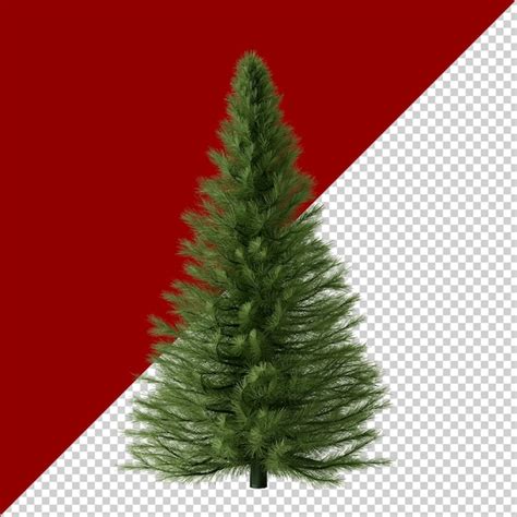 Render 3d De árbol De Navidad Aislado Archivo Psd Premium