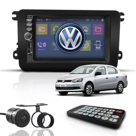 Kit Central Multimídia Mp5 2 Din Espelha Dvd Câm Voyage G7 Shopee Brasil