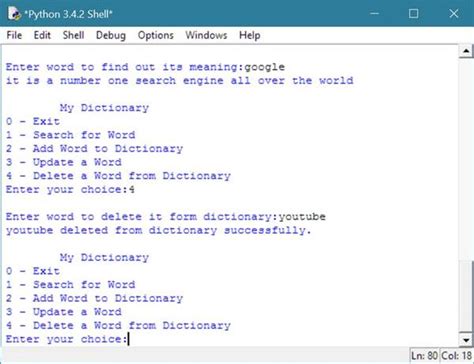 Python Dictionary