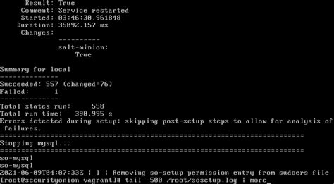 Installation Failed Security Onion Security Onion Solutions Securityonion Discussion