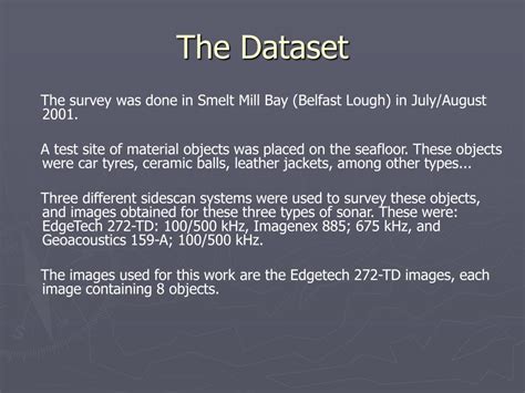 Ppt Object Detection At Different Resolutions In Archaeological Sidescan Sonar Images