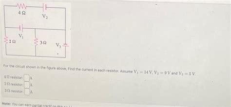 Solved For The Circuit Shown In The Figure Above Find The Chegg