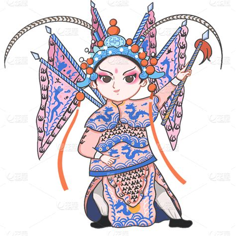 手绘 高甲戏q版人物贴纸10