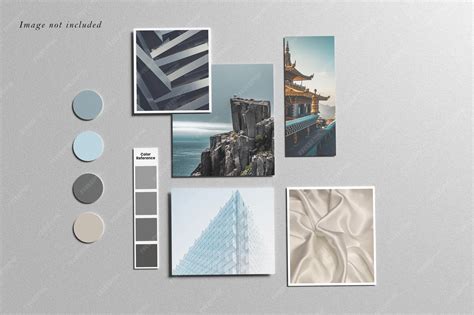 Premium Psd Minimal Moodboard Mockup