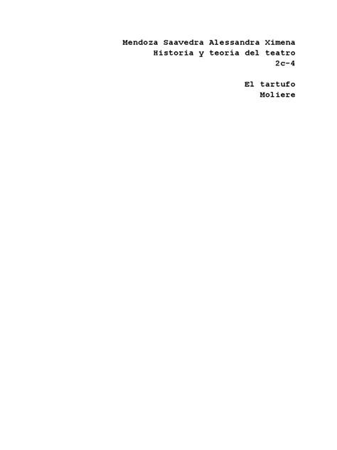 El Tartufo Pdf Molière