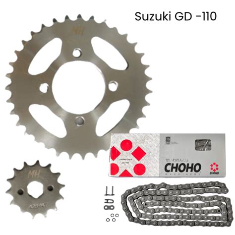 Suzuki Gd 110 Chain Sprocket Kit Garari Set Darazpk