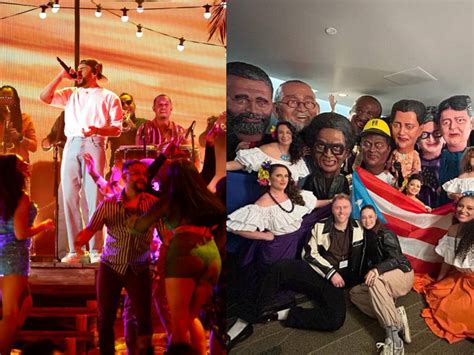 Bad Bunny Hace Historia En Los Grammys 2023 Al Cantar Con Cabezudos De