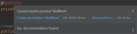 Java Cannot Use NotBlank Stack Overflow