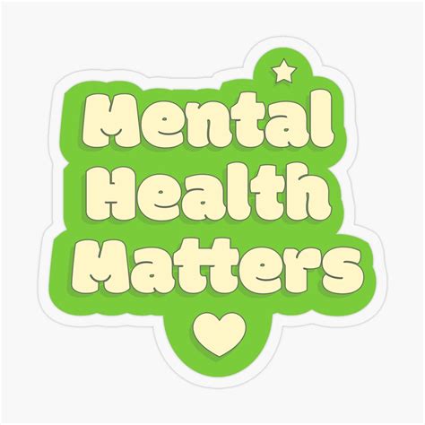 Mental Health Matters Light Blue Sticker Artofit