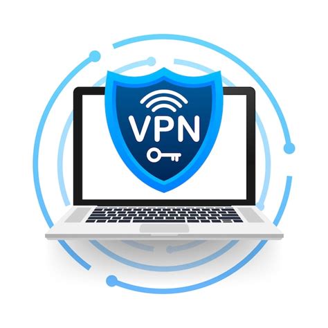 Secure Vpn Connection Concept Virtual Private Network Connectivity