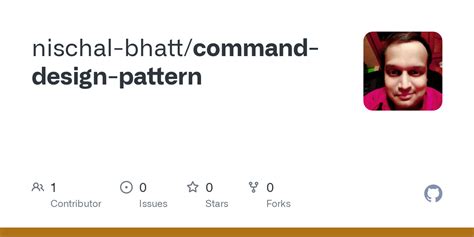 GitHub Nischal Bhatt Command Design Pattern