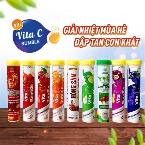 C sủi Vitamin C xủi MULTIVITAMIN xê xủi việt quất cam chanh dây cherry