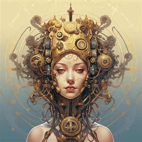 Premium AI Image A Woman With A Large Head That Says The Number Of