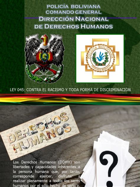 Exposición Ley 045 Pdf Discriminación Y Relaciones Raciales Racismo
